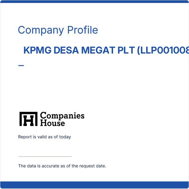 KPMG DESA MEGAT PLT (LLP0010082-LCA) | Companies House Registry Search
